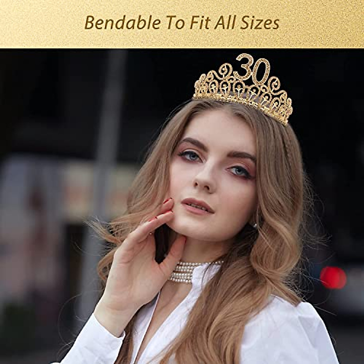 30th Birthday Gifts, 30th Birthday Tiara for Women, 30th Birthday Tiara and Sash, 30th Birthday Tiara and Sash for Women, 30th Birthday Crown, 30th Birthday Sash, 30th Birthday Gifts for Women