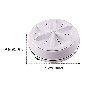 Portable Mini Washing Machine,Turbo Washer & Dishwasher with USB Powered Portable Ultrasonic Turbine for Personal Laundry Travel Trip Apartment