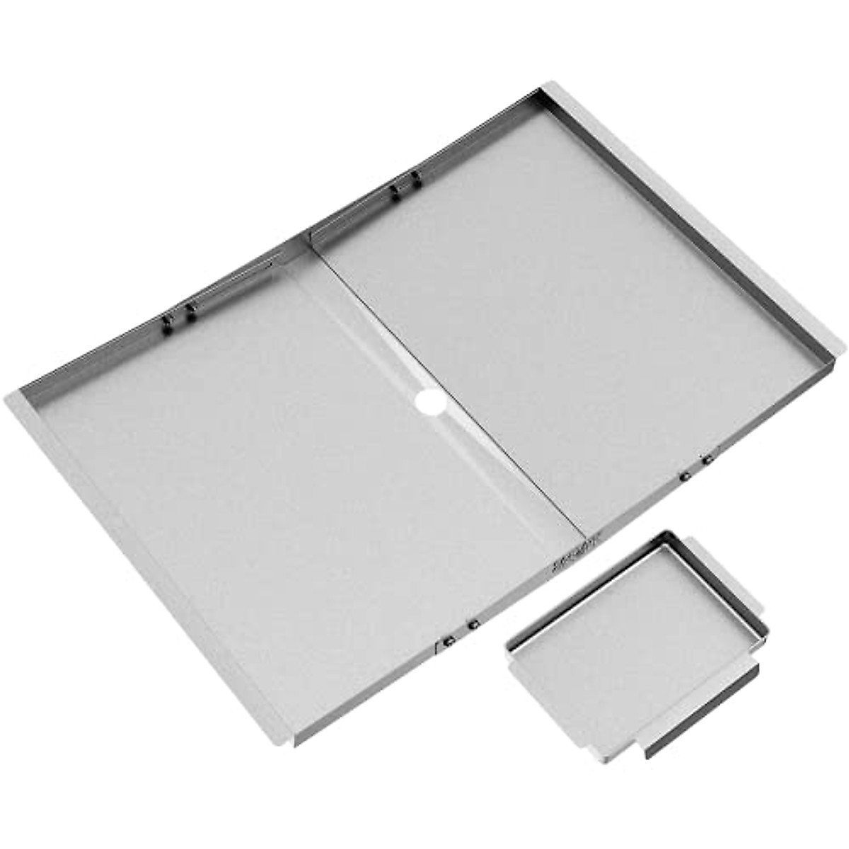 Grease Tray with Catch Pan - Universal Drip Pan for 4/5 Burner Gas Grill Models from Dyna Glo, Nexgrill, Expert Grill, Kenmore, BHG and More - Galvanized Steel Grill Replacement Parts(24"-30")