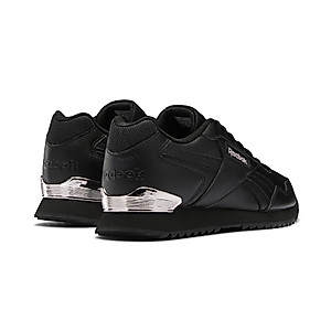 Reebok Women's Glide Ripple Clip Sneaker, Black/Rose Gold, 6