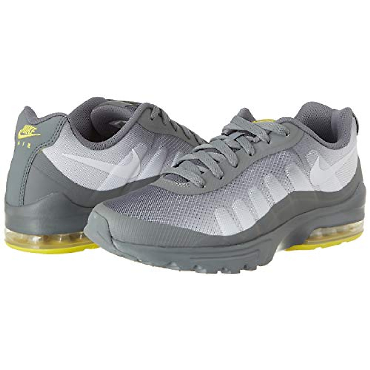 Nike Men's AIR MAX Invigor Running Shoe, Smoke Grey White Opti Yellow, US Men 11(M)