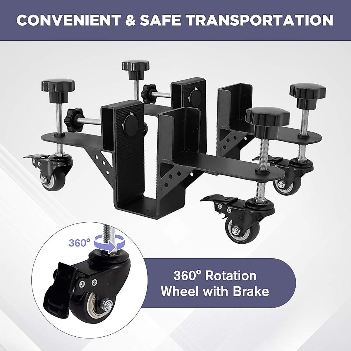 Yeeoy Door Installation Kit, Heavy Duty Door Board Dolly for 1-3/8" and 1-3/4" Pre-Hung, Slab, and Front Doors, Hands-Free Lifter Dolly for Residential & Commercial Use