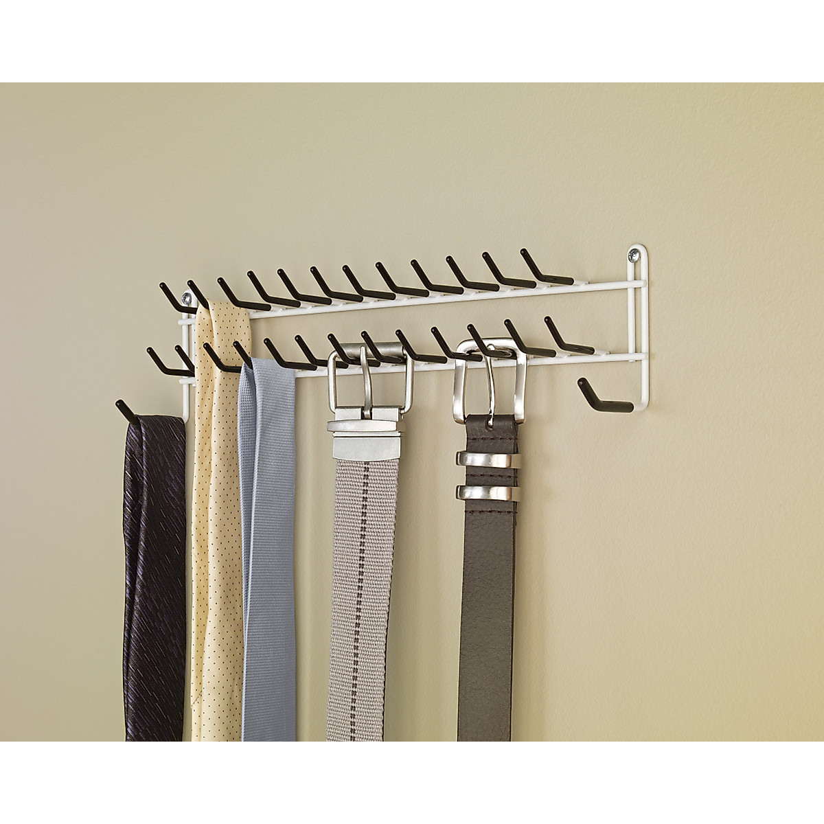 ClosetMaid 8051 Tie and Belt Rack, White