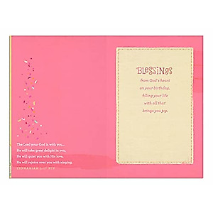 DaySpring - Colors of Compassion - You are God's Delight - Friendship Birthday - 6 Premium Birthday Cards with Envelopes, NIV (39862)
