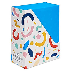 American Greetings Deluxe Kids Birthday Card Assortment, Bright and Cheerful Designs (40-Count)