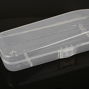 Gracefulvara White Transparent Shaving Box for Shaver Razor