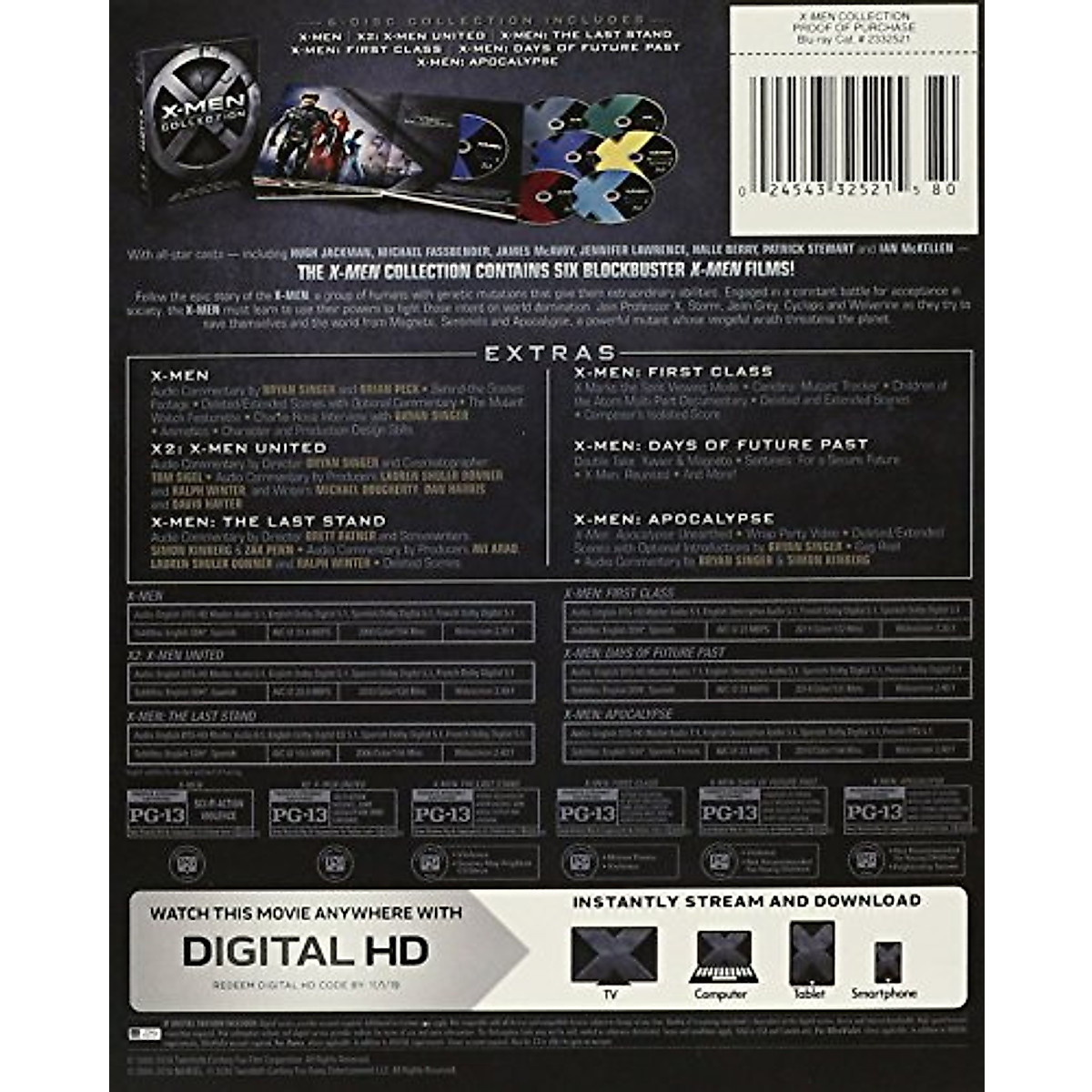 X-Men /X2 /X-Men: The Last Stand