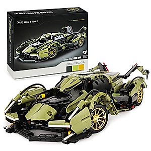 Super Sports Car Building Block kit,Cars 1:14 Model MOC Construction Toys for Boys Girls Age 8-14,Adults challenging(1039 Pieces)