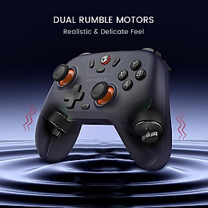GameSir Nova Lite 2.4g Wireless Controller for Windows PC, iPhone, Android, Switch & Steam Deck, Bluetooth Controller Gamepad with Hall Effect Trigger,Turbo,Rumble Vibration (Nova Lite Purple)