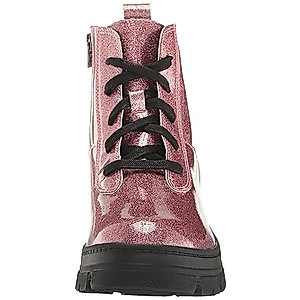UGG Girls T Ashton LACE UP Fashion Boot, Glitter Pink, 12 Little Kid