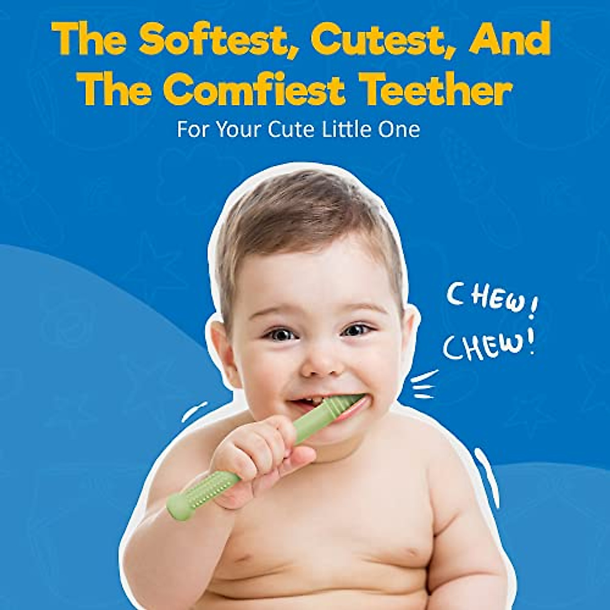 BABYSKIT Flexible Hollow Teething Tubes for Infants - Easy to Hold and Clean Teething Straws for Babies, Safe Hallowed Teething Tube for Babies Quality Teething Tubes for Babies 6-12 Months (4 Tubes)