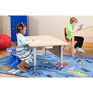 Learniture Active Learning Chair/ Stool, 15" H, Black, LNT-3046-15BK