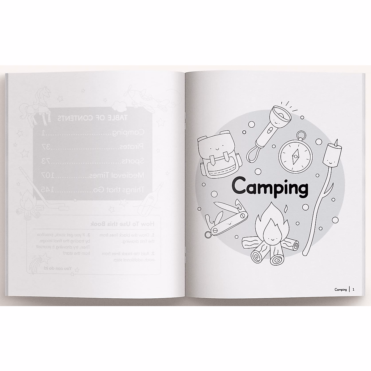 The How to Draw Book for Kids, Adventure Edition: A Fun and Easy Step-by-Step Guide to Drawing All Things Camping, Sports, Pirates, Knights, Cars and More (How to Draw for Kids)