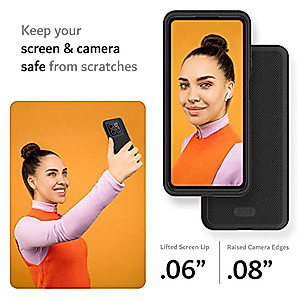 TUDIA DualShield Grip Designed for OnePlus10T Case 5G, [MergeGrip] Shockproof Military Grade Slim Dual Layer Protection for OnePlus 10T 5G Case (Matte Black)