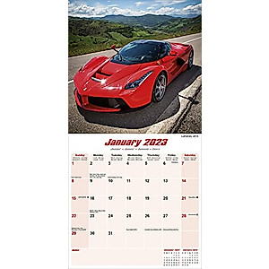 Ferrari Calendar- Calendars 2022 - 2023 Wall Calendars - Car Calendar - Automobile Calendar - Ferrari 16 Month Wall Calendar by Avonside