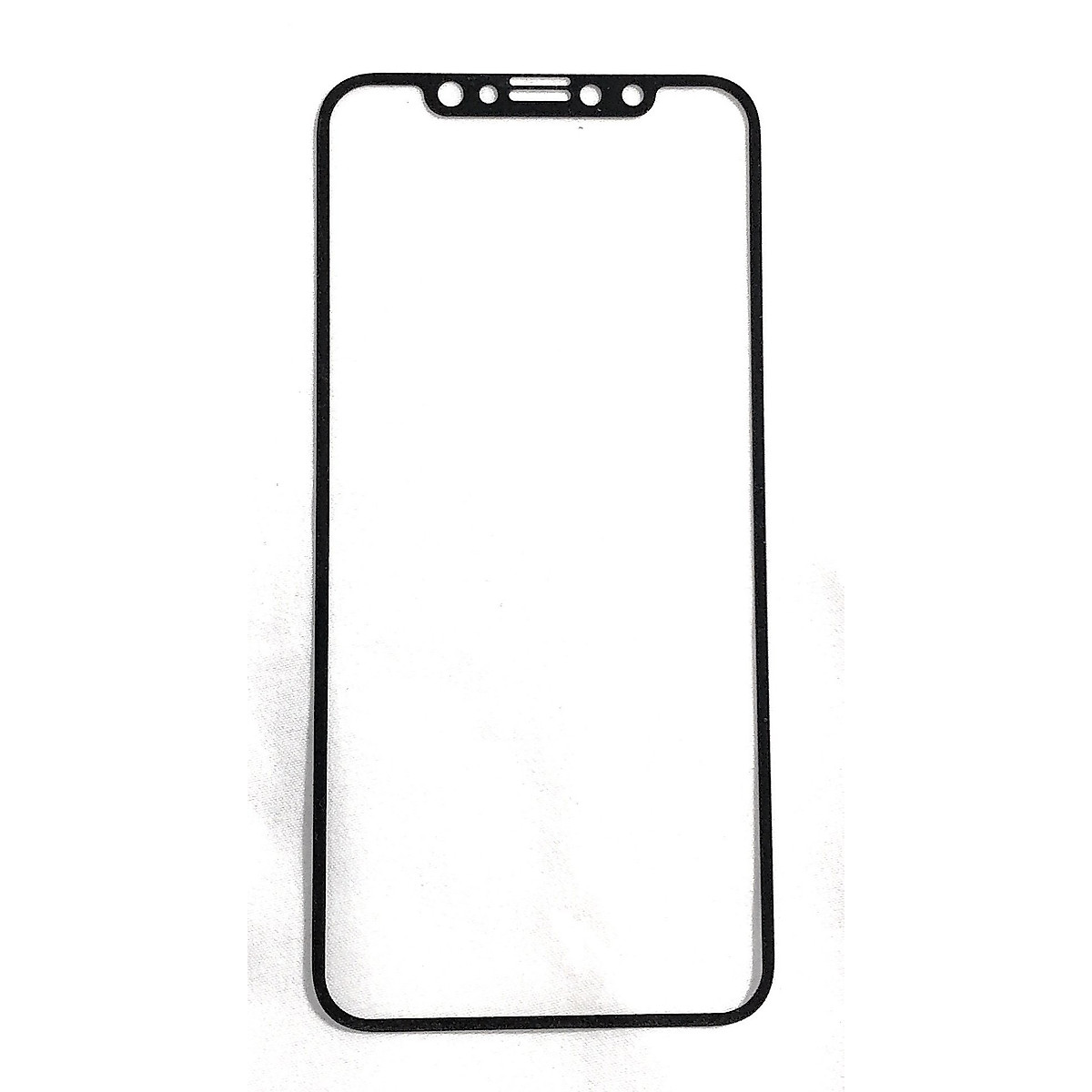 accessoriZe iPhoneX,iPhone10 360 degree glass screen protector (Black, iPhoneX)