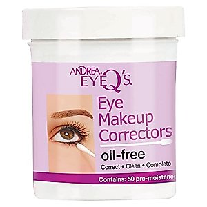 Andrea Eyeq's Oil-free Eye Make-up Correctors Pre-moistened Swabs, 50 Count