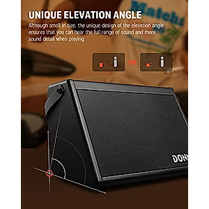 Donner Mini Electric Drum Amp 20W, Wireless Electronic Drum Amplifier Keyboard Speaker DDA-20 Protable for Home Practice