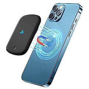 YaNovate Magnetic Power Bank, 5000mAh Magnetic Wireless Power Bank Portable Charger, PD 20W External Battery Pack Compatible with iPhone 12/13 Pro/12 Pro Max/12Mini - Black