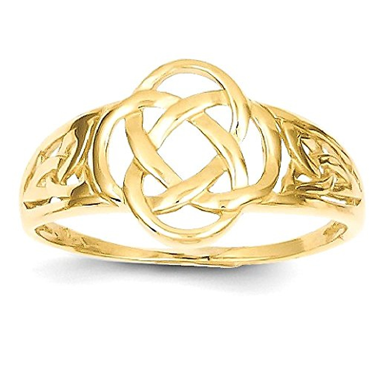 IceCarats 14K Yellow Gold Ladies Celtic Love Knot Ring Size 6