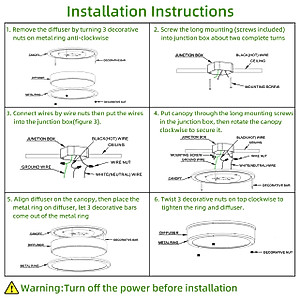 hykolity 13 inch Flush Mount LED Ceiling Light Fixture, 2700K/3000K/3500K/4000K/5000K Adjustable Ceiling Lights, Oil Rubbed Bronze Saturn Dimmable Lighting for Bathroom Kitchen, ETL Listed - 2 Pack