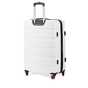 SwissGear 7366 Hardside Expandable Luggage with Spinner Wheels, White, 3-Piece Set (19/23/27)