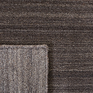 SAFAVIEH Himalaya Collection Area Rug - 8' x 10', Charcoal, Handmade Wool, Ideal for High Traffic Areas in Living Room, Bedroom (HIM820D)