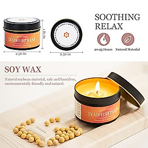 Raetm Scented Candles with Premium Crystal and Healing Stones, Chakra Candle Sets for Women Stress Relief, Healing Candles for Meditation, Yoga, Aromatherapy