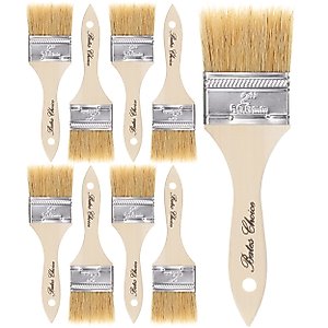 Bates- Chip Paint Brushes, 2 Inch, 9 Pack, Chip Brush, Brushes for Painting, Paint Brushes, 2 Inch Paint Brush, Stain Brushes for Wood, Natural Bristle Paint Brush, Chip Paint Brushes for Paint
