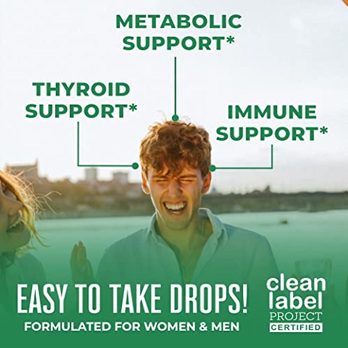 Potassium Iodide | Iodine Supplement | 1 Year Supply | Iodine Drops | USDA Organic | Nascent Iodine | Vegan | Packaging May Vary | 1 Fl Oz