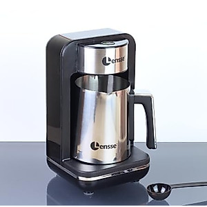 lensse Turkish Coffee Maker, Turkish Brand, 100% BPA Free, 120V, 1 to 4 Cup Brewing Capacity for Delicious Cup of Turkish & Greek Coffee, Turkish Coffee Pot Turkish Coffee Machine