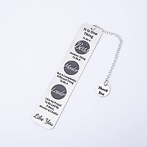 Boss Appreciation Gifts Bookmark for Boss Day Women Men Office Retirement Leaving Going Away Gifts for Female Male Thank You Gift Boss Lady Mentor Supervisor Leader Birthday Gifts Coworker Employee