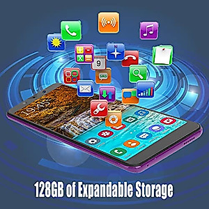 5.72in HD Full Screen Smart Phone, Note30 Plus Unlocked Smartphones, Dual Cards Dual Standby, 512MB+4GB Cell Phones, for Android 4.4.2, Support WiFi +BT+FM (Violet)