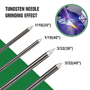 3mirrors Aluminum Tungsten Electrode Sharpener Grinder Head TIG Welding Tool with Cut-Off Slot Multi-Angle & Offsets, 5X 25mm Double Diamond Wheels, 2X Connecting Rods