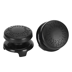 2Pcs Joystick Grip for PS5 Controller,Thumbstick Soft Silicone Cover Grip Stick Joystick Controller Gamepad Key,Thumb Grip Cover,Replacement Thumb Grips(Black)