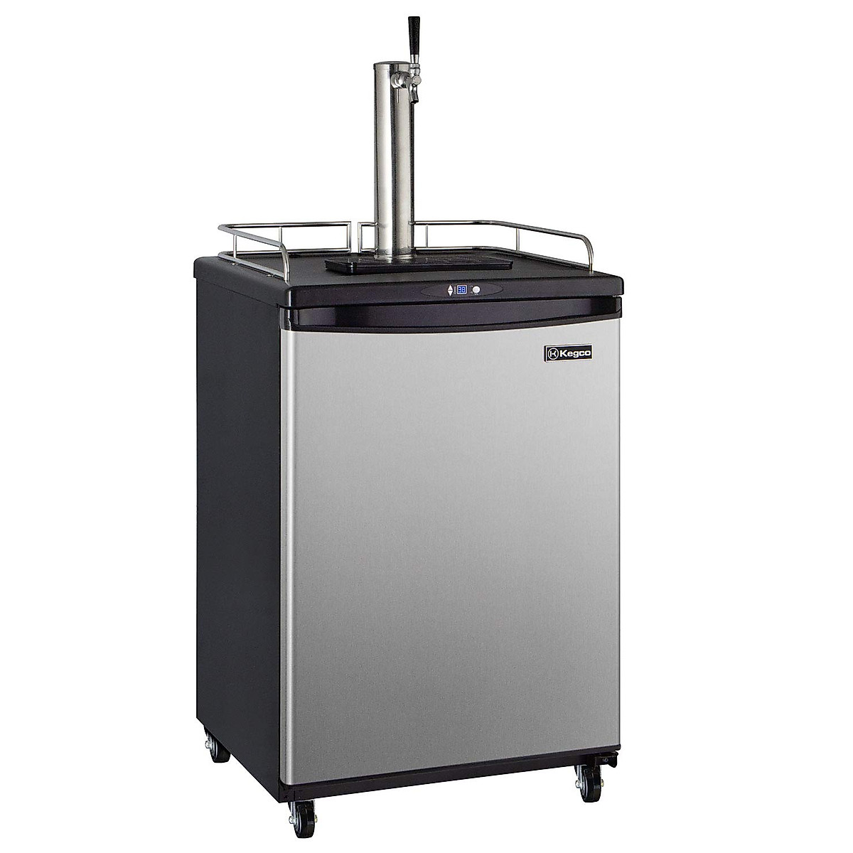 Kegco Kegerator, Single Tap, Stainless Steel