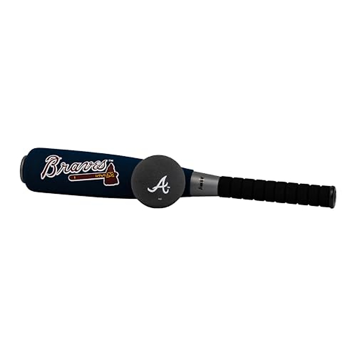 Franklin Sports Atlanta Braves Foam Bat & Ball Set - 21" Soft Jumbo Team Baseball Bat and Ball Team Logo - MLB Official Licensed Product