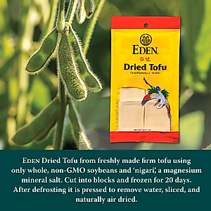 Eden Dried Tofu, Traditionally Made in Japan, Freeze Dried, Quick Cooking, Fine Grained, 2 oz
