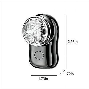 2023 Powerful Electric Razor for Men - Type C Fast Charging Mini Shave Portable Men's Electric Shaver for Smooth Shave, Pocket Size Storm Shaver Wet and Dry Mens Razor Easy One-Button Use (Blue)