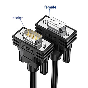 JUXINICE DB9 Extension Cable 9 PIN Female Connector to Bare Wire D-SUB 9-Pin RS232 Serial Cable with Bare Wire End Cable (DB9 Female, 3FT)