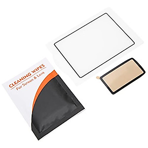 Qinlorgo Camera LCD Screen Optical Glass, Multilayer Waterproof Professional Oil Proof Sensitive Camera LCD Screen Protector Cover for Camera for D7200 Camera