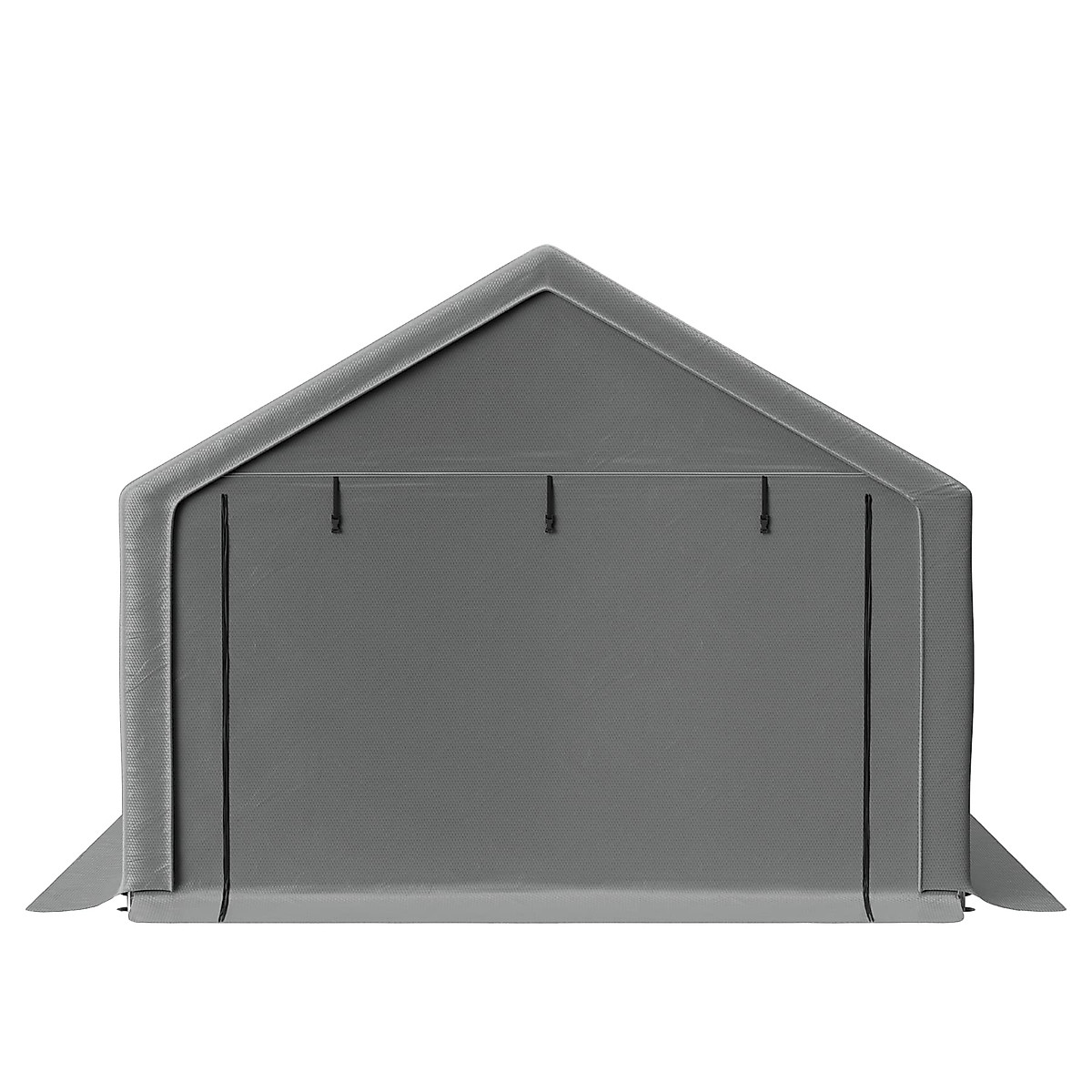 WTRAVEL 8x8 ft Outdoor Storage Shelter with Zipper Door, Portable Garages Shelters, Waterproof and UV Resistant Carport Shed for Bicycle, Motorcycle ATV, Lawn Mowers (8x8 FT)