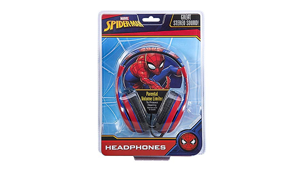 Spider Man Kids Headphones – Safe, Adjustable & Tangle-Free Earbuds