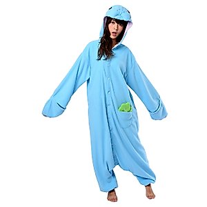 SAZAC Manatee Kigurumi - Onesie Jumpsuit Halloween Costume (One Size)
