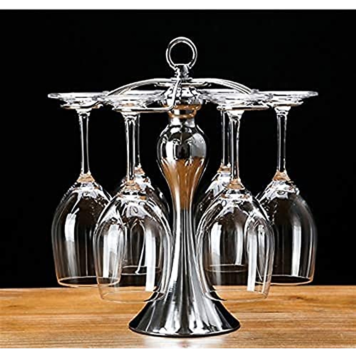 Wine Glass Rack Home Wine Rack Wine Glass Rack Hanging Upside Down Wine Cabinet Wine Rack Goblet Rack Ornaments(2 Pcs）