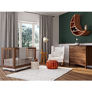 Crane Baby Blanket, Soft Cotton Quilted Nursery and Toddler Blanket for Boys and Girls, Copper, 36” x 36”, Ezra Print