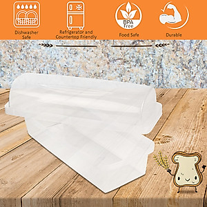 Home-X Transparent Plastic Bread Box