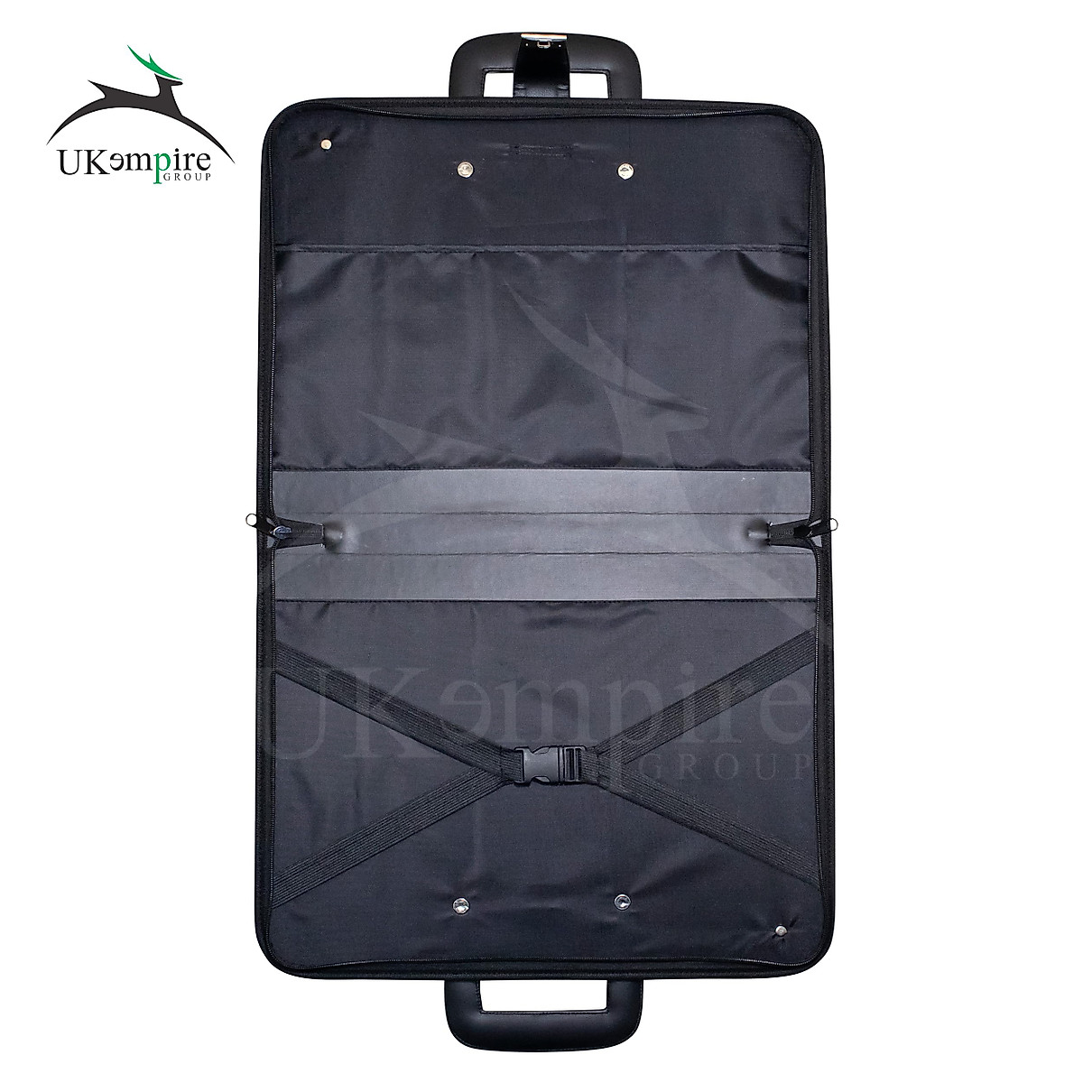 Premium Art Portfolio Leather Bag 20 x 28 (inches) with Lock and Key, Executive Briefcase Style Carrying Case with Handle & Shoulder Strap, Artwork Storage for Posters, Canvas, Drawing Supplies