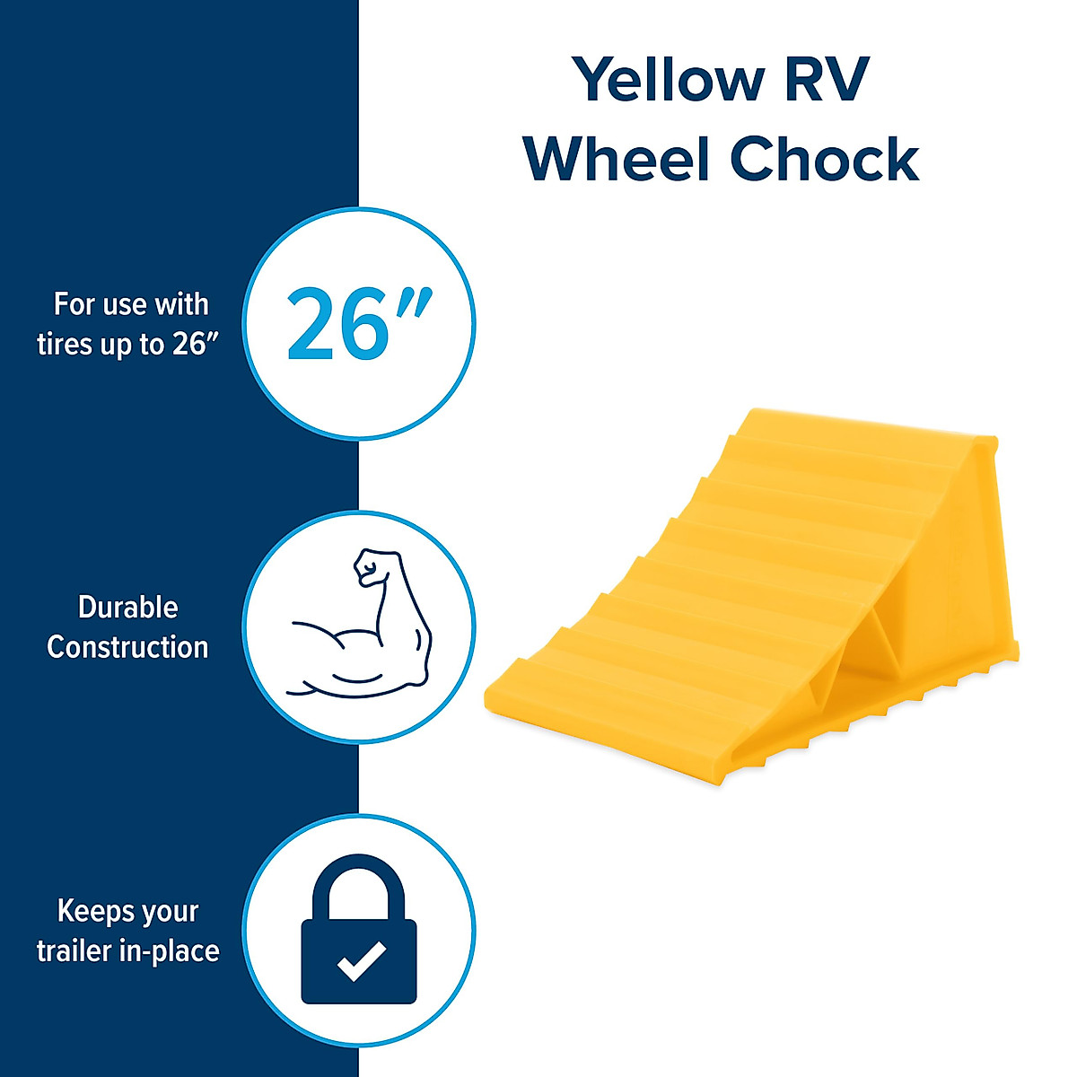 Camco 44412 Wheel Chock - Single
