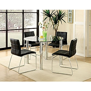 247SHOPATHOME Dining room set, Black